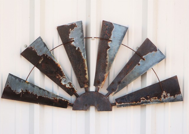 38" Half Rustic Windmill - Farmhouse - Garden Statues And Yard Art - by ...