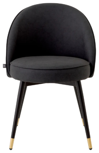 Gray Leather Dining Chair Set (2) | Eichholtz Cooper - Midcentury ...