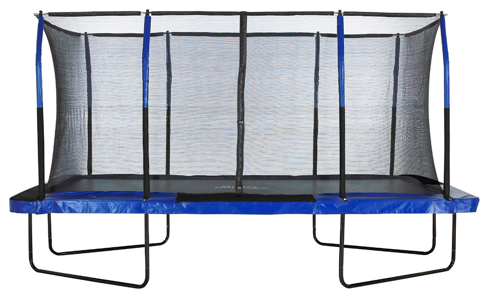 Easy Assemble Mega Rectangular Trampoline, With Fiber Flex Enclosure ...