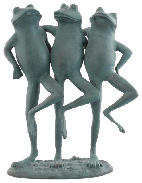 Dancing Frog Trio Sculpture - Contemporary - Decorative Objects And ...