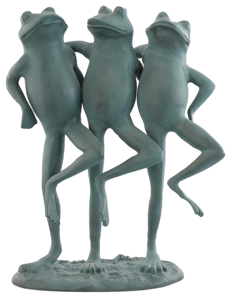 Dancing Frog Trio Sculpture - Contemporary - Decorative Objects And ...
