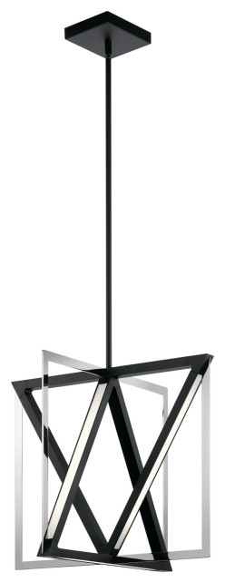 Matte Black LED Pendant from the Axis Collection, 20.500 - Modern ...
