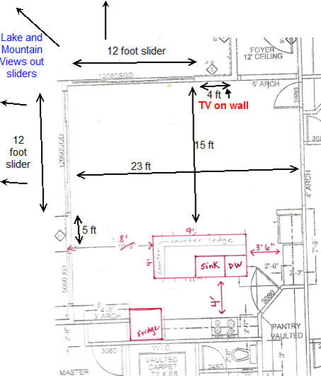 Where do I put electric floor plugs in living room?