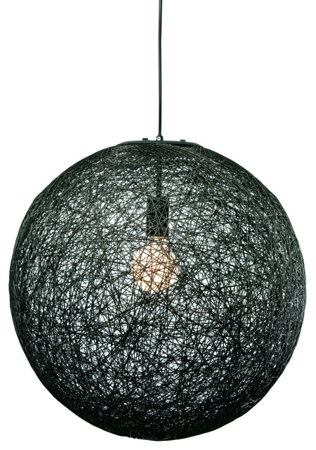 String 20 Black String Pendant Lighting - Industrial - Pendant Lighting ...