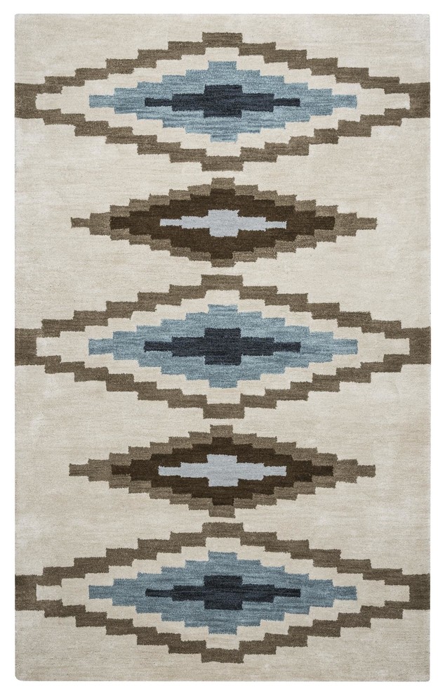 Rizzy Home Tumble Weed Loft Collection Rug, 5'x8' - Southwestern - Area ...