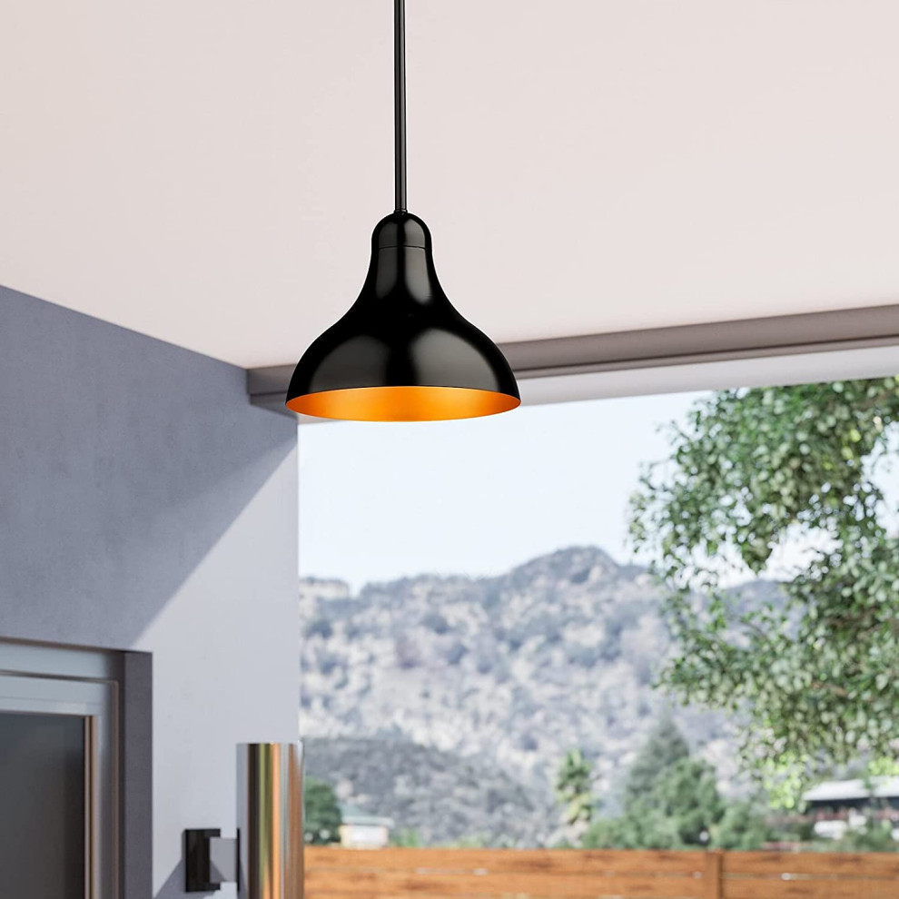Black Pendent Lights in Kitchen Farmhouse Pendant Lamp - Modern ...