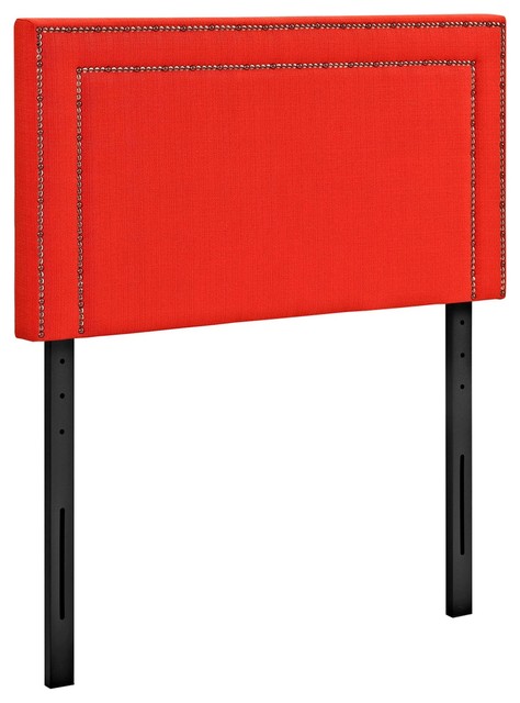 Modern Contemporary Urban Design Bedroom Twin Size Headboard, Red ...
