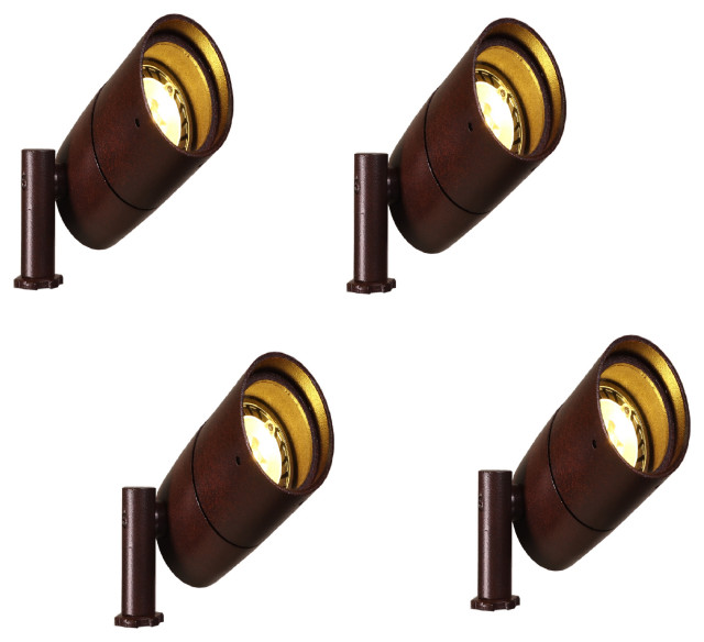 3 Watt LED Modern Bullets - BPL103 Low Voltage Landscape Lights- Set of ...