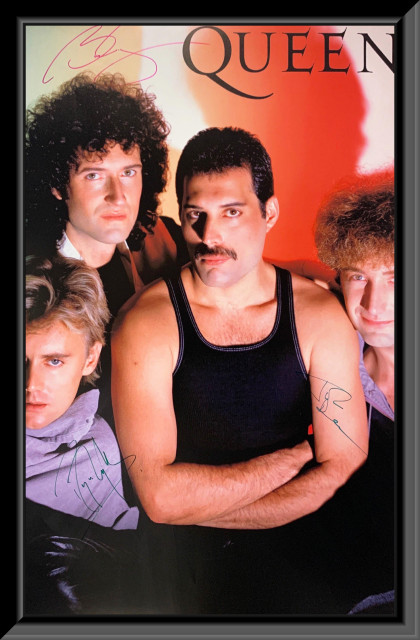 Queen signed poster, 27x40 inches - Contemporary - Prints And Posters ...