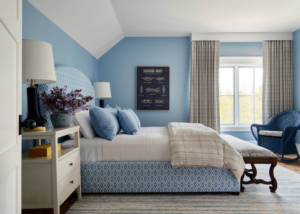 Luxury Blue Guest Bedroom Inspo - Beach Style - Bedroom - Grand Rapids ...
