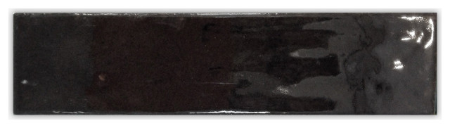 Ladrillo Brick Negro Glossy 2.5x10 Ceramic Tile, 2.5x10 - Contemporary ...