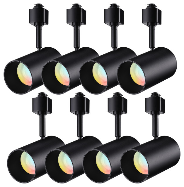 8 Pack 5CCT LED Track Light Heads, H Type Spotlight Fixtures ...