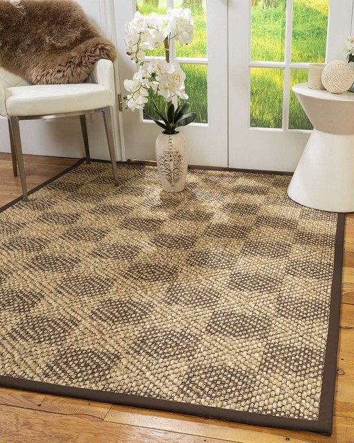 Natural Area Rugs, Rectangle , Bronte, Sisal Brown/Multi,Fudge Border ...