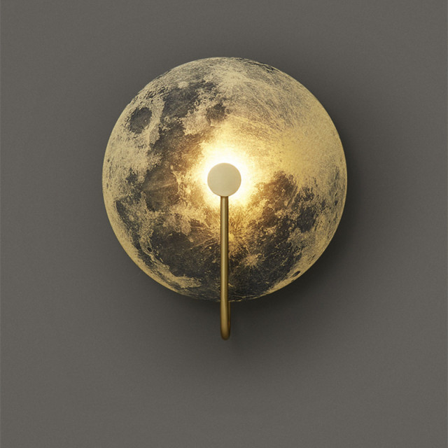 Creative Wall Lamp in the Shape of the Moon, Living Room, Bedroom ...