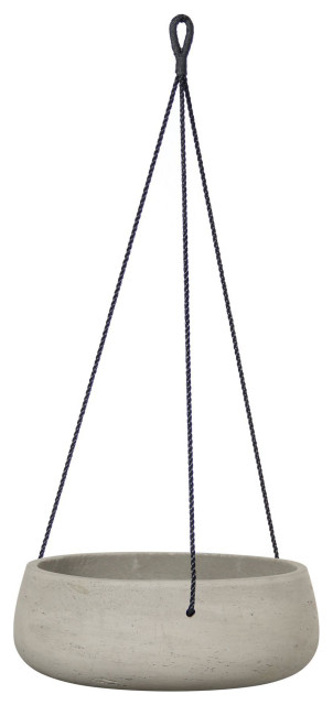 Patio 11" Wide Circular Medium Hanging Pot - Transitional - Outdoor ...