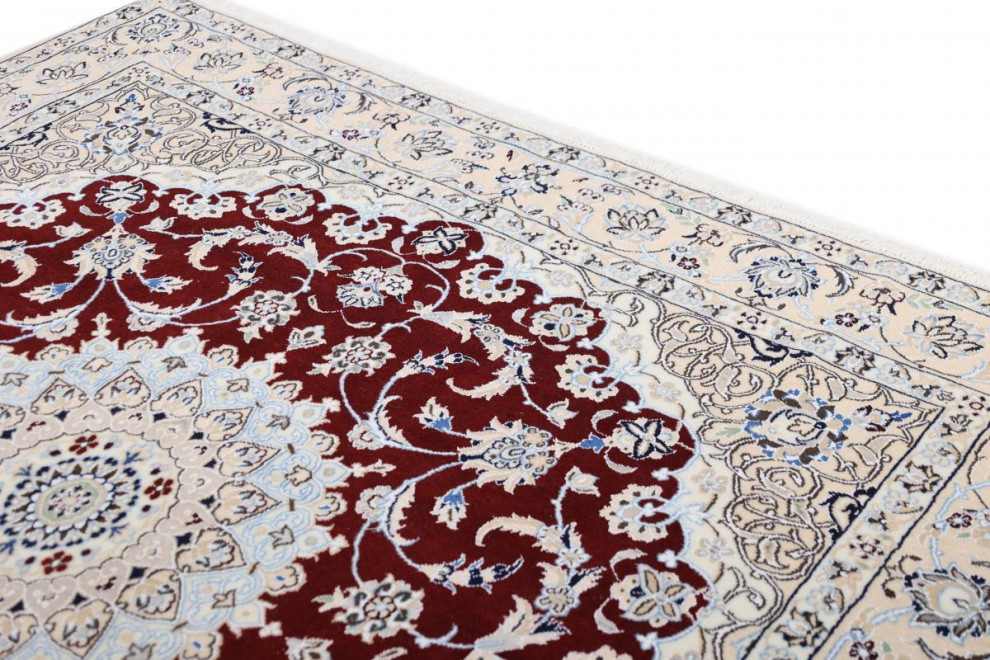 Persian Rug Nain 9La 6'6"x6'5", 6'6"x6'5" - Traditional - Area Rugs ...