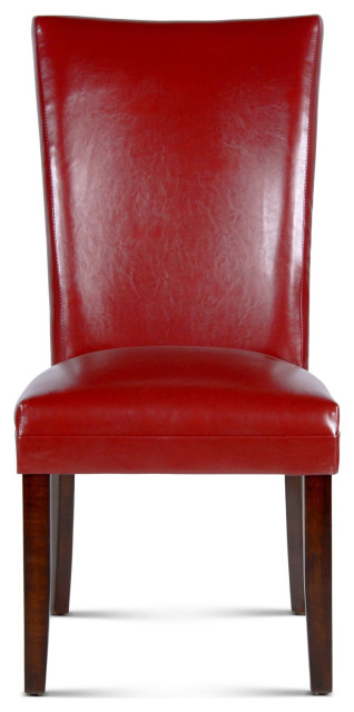 Hartford Parsons Chairs, Red, Set of 2 - Contemporary - Dining Chairs ...