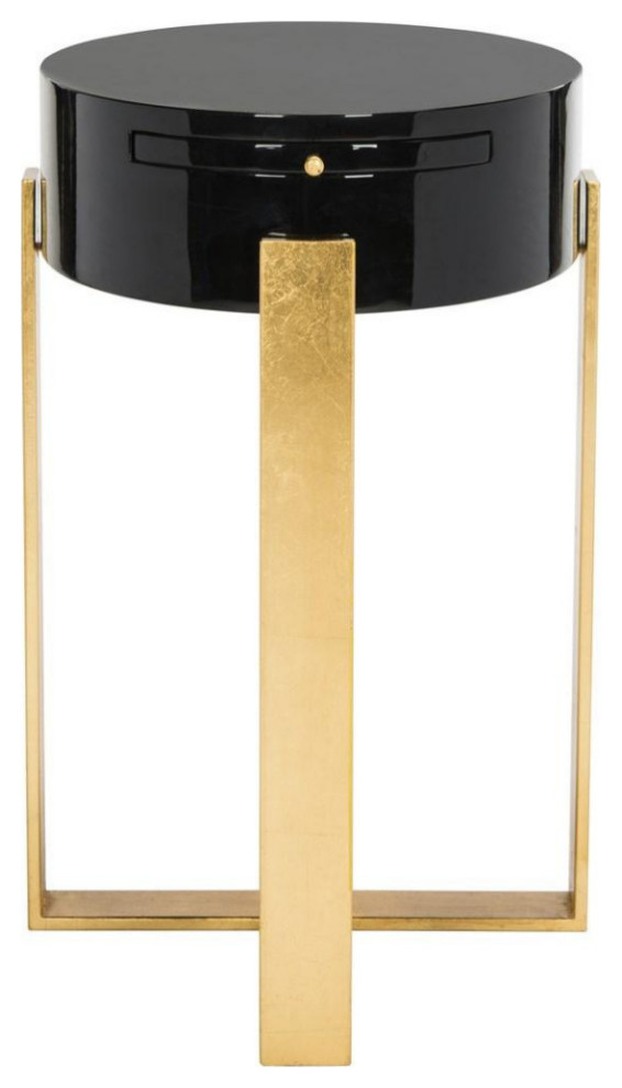 Laurie Lacquer Side Table Black - Contemporary - Side Tables And End Tables - by Virgil Stanis ...