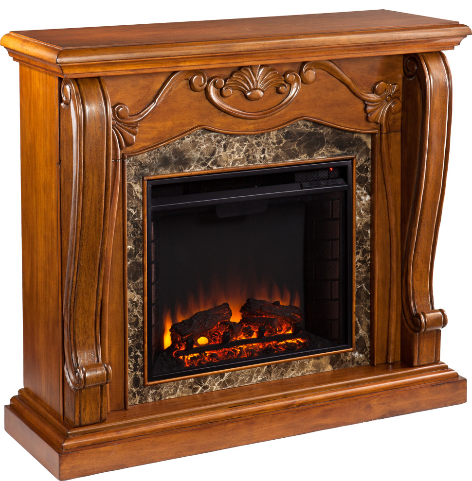 Cardona Electric Fireplace - Traditional - Indoor Fireplaces - by ...