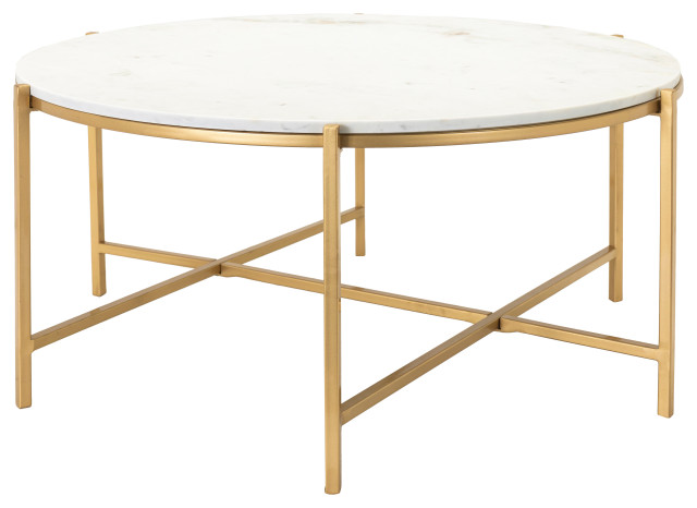 Surya Anaya Coffee Table 18"H X 34"W X 34"D - Contemporary - Coffee ...