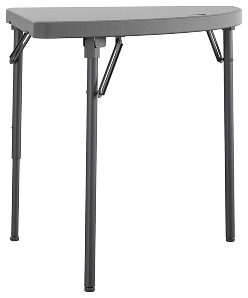 Pemberly Row Modern / Contemporary Folding Table in Gray 2-Pack ...