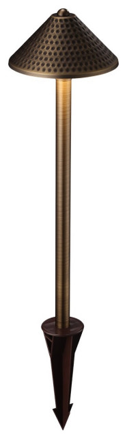 4 Pack Low Voltage Landscape Pathway Lights, Solid Cast Brass, IP65 ...