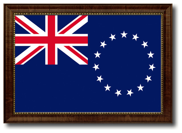Cook Islands Country Flag Canvas Print, 15"x21", 27"x39" - Traditional ...