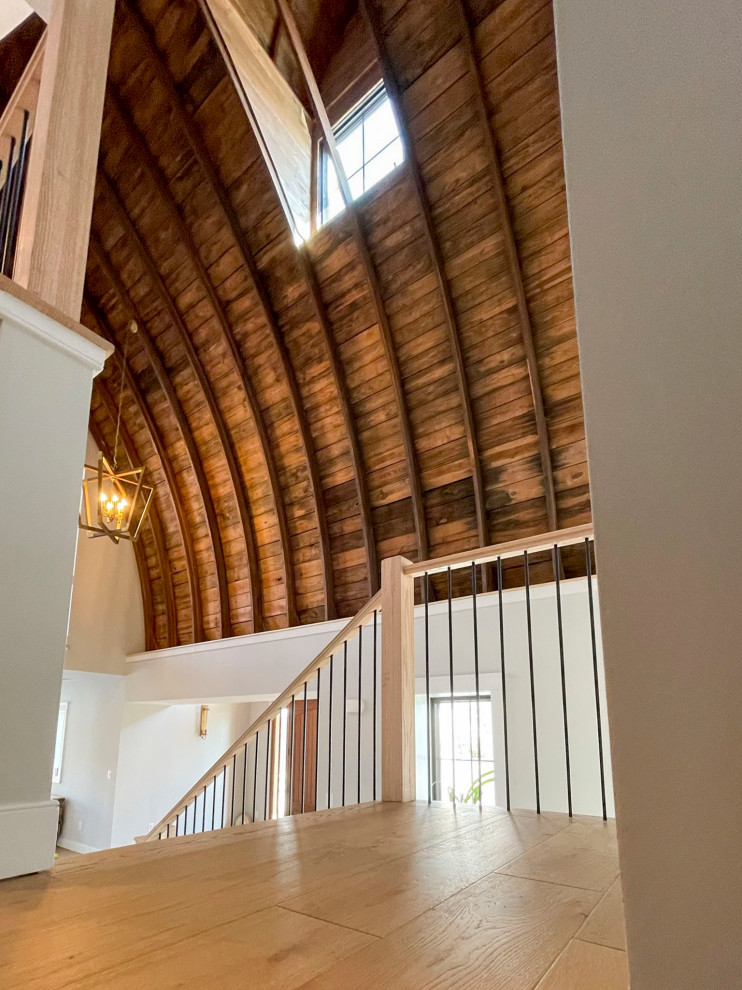102_Straight-Freestanding Stairs/Landing in Barn Style Home, Leesburg ...
