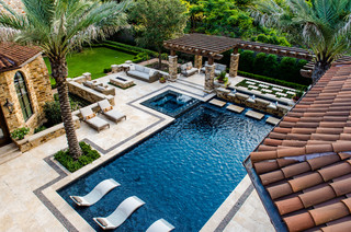 Mediterranean Elegance by Custom Design Pools - Mediterran - Pools ...