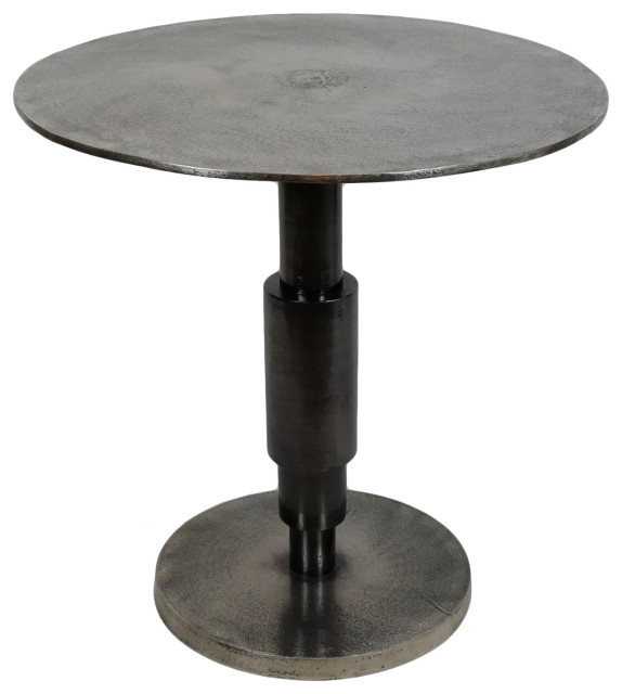 Deco Nickel Bistro Table - Industrial - Indoor Pub And Bistro Tables ...