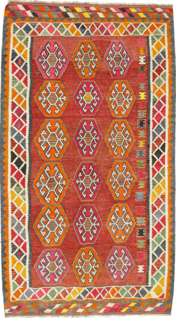 Persian Kilim Fars Azerbaijan Antique 10'0"x5'7", 10'0"x5'7 ...
