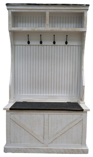 Rustic Hall Tree - Farmhouse - Hall Trees - by Eagle Furniture | Houzz