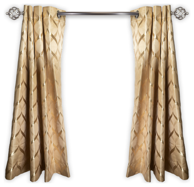 Sepia Curtain, 56"w X 63"h - Contemporary - Curtains - by Rod Desyne ...