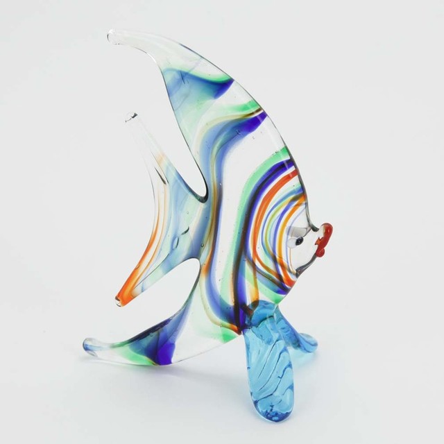 Glass Of Venice Murano Glass Angelfish Collectible Figurine Statue 4 ...