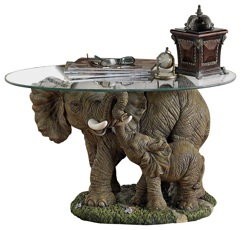 Elephants Majesty Cocktail Table - Contemporary - Side Tables And End ...