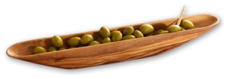 Berard Olive Wood Olive Boat - 13.4" - Traditional - Specialty ...