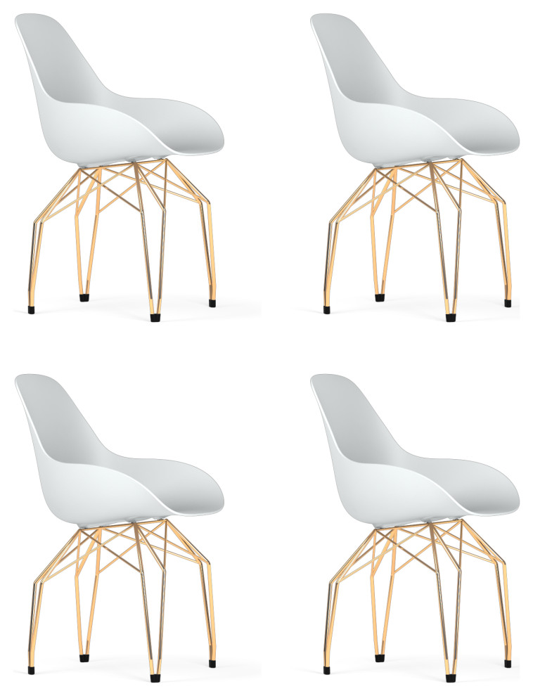 Set of 4 - Diamond Chairs - Midcentury - Dining Chairs - by 212 Concept ...