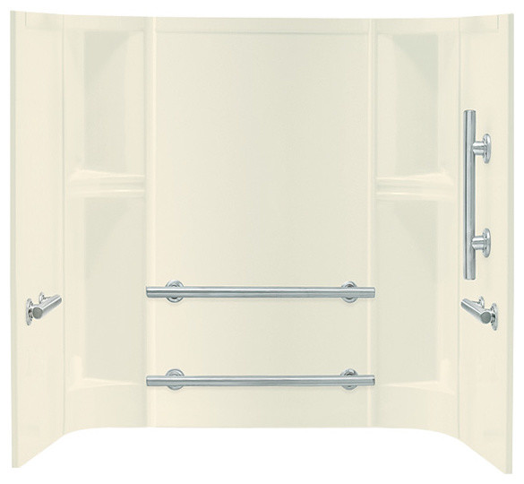 Sterling Accord Vikrell Bathtub Wall Surround, Biscuit - Shower Stalls ...
