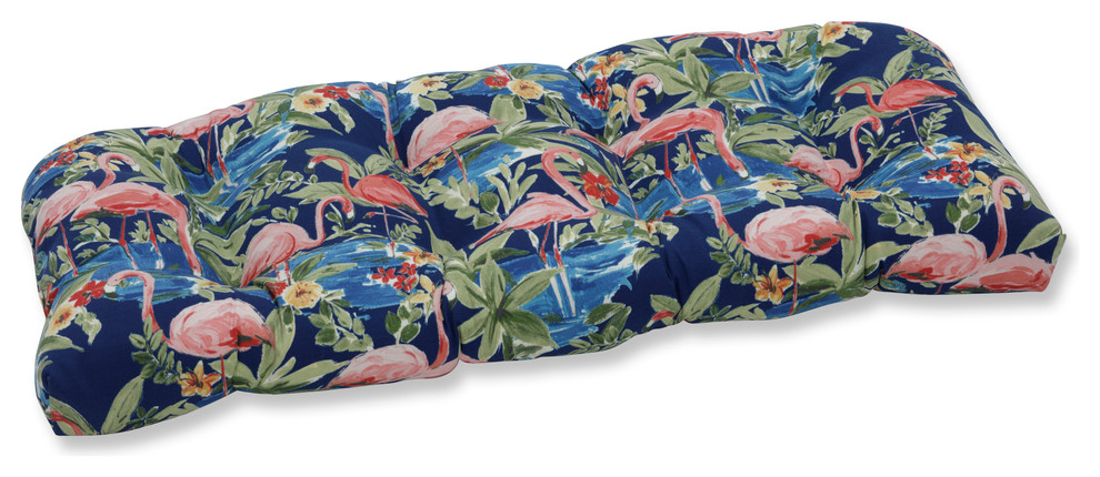 Flamingo Lagoon Wicker Loveseat Cushion, 44"x19"x5", 44"x19"x5 ...