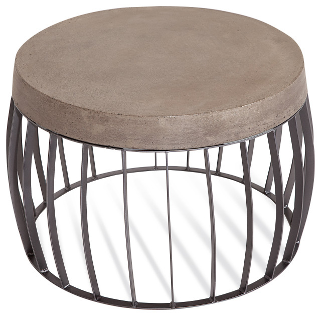 Palliser Furniture, Elletra Concrete Top Cocktail Table, Round, Space ...