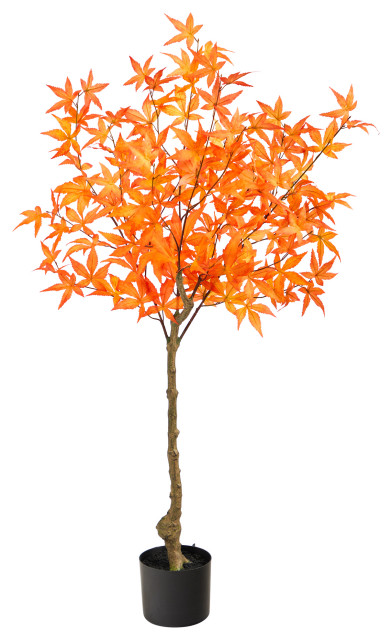 4' Autumn Maple Artificial Tree - Modern - Artificial Plants And Trees ...