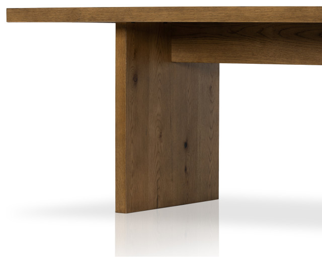 Eaton Dining Table-Amber Oak Resin - Transitional - Dining Tables - by ...