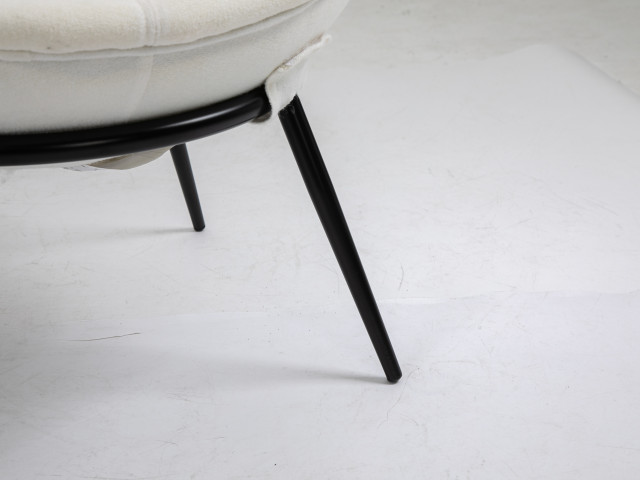 Mid Century Upholstered Cup Chair - Midcentury - Armchairs And Accent ...