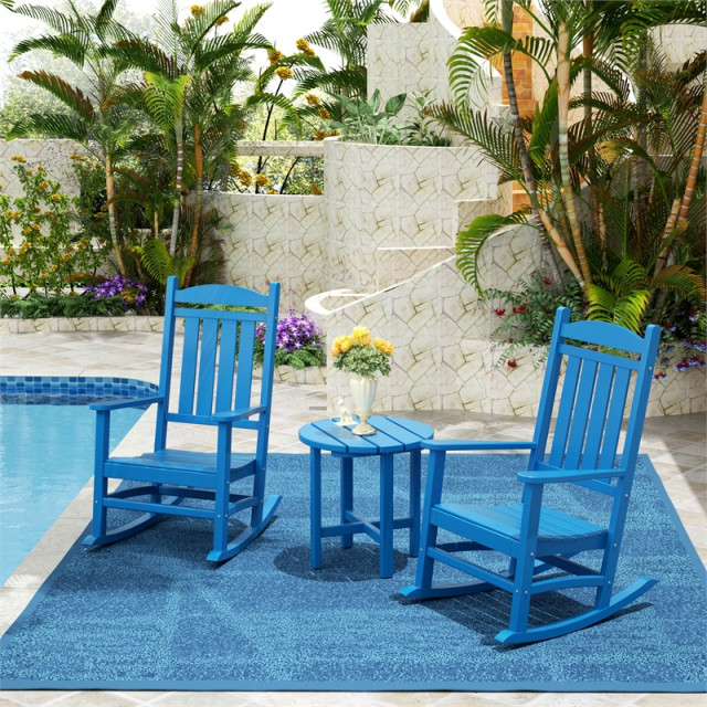 Hastings Classic Rocking Chair With Side Table 3-Piece Set ...