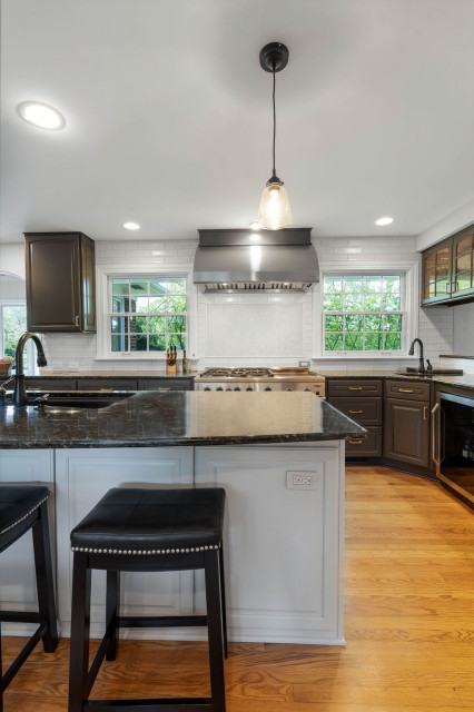Kitchen Refresh - Painted Cabinets Sherwin Williams Iron Ore & Gossamer ...