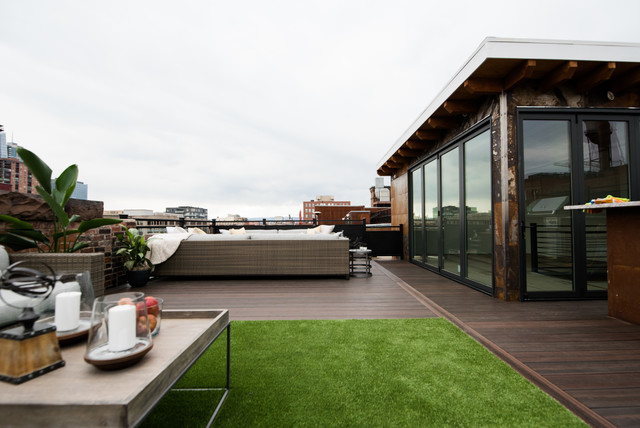 Urban Rooftop Deck -- Envision Distinction Rustic Walnut composite ...