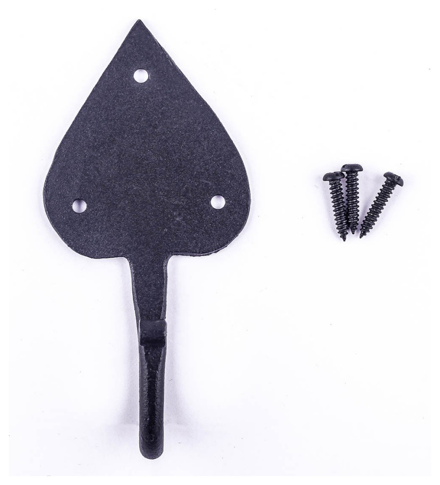 Spade Coat Hook Cast Iron 5" - Traditional - Wall Hooks - by Renovators ...