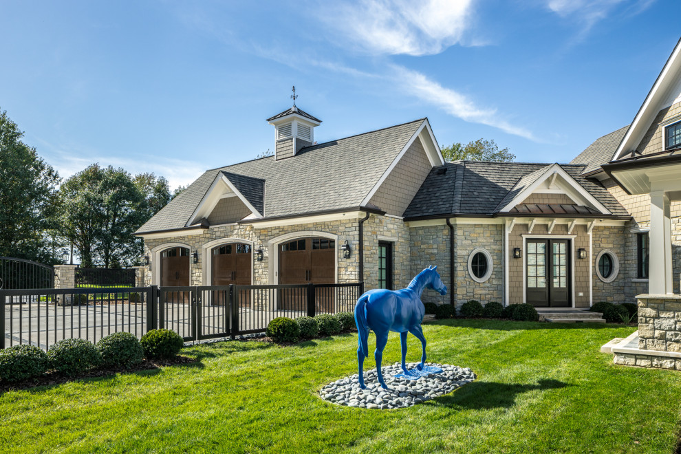 Driveway and Yard - French Country - Exterior - Other - by Heller Built ...