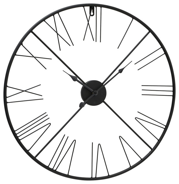 Oversized Linear Wall Clock - Industrial - Wall Clocks - by Whole House ...