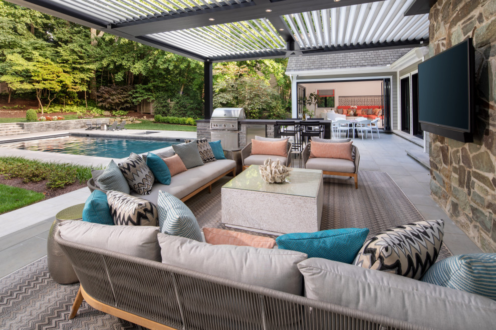 Modern Deck with Pergola - Modern - Terrace - DC Metro - by Morgan ...